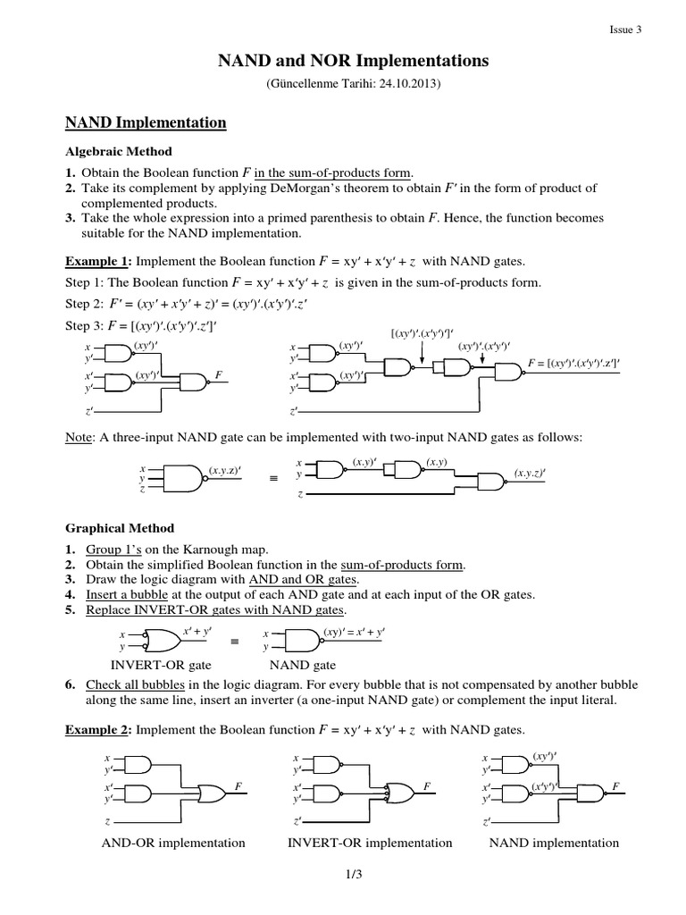 Boolean Equation To CMOS Circuit | PDF | Boolean Algebra | Teaching ...