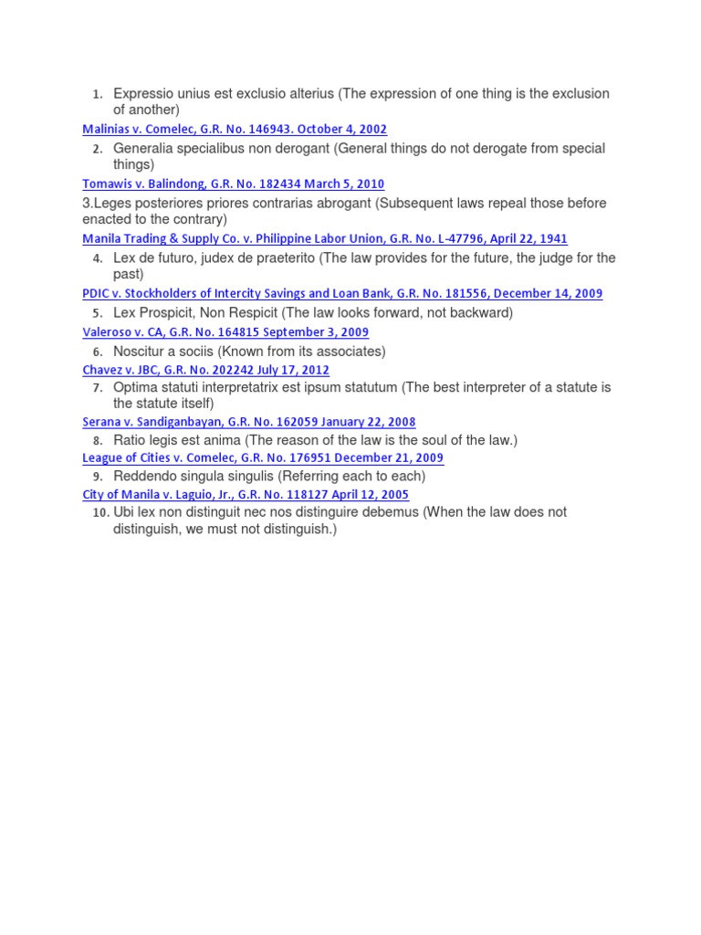 Understanding Expressio Unius in Law | PDF | Politics | Law