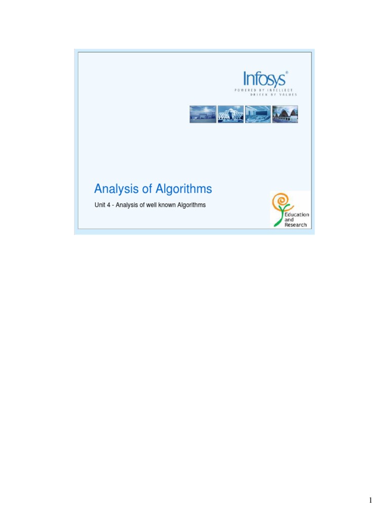 AOA Analysis of Well Known Algorithms | PDF | Computational Science ...