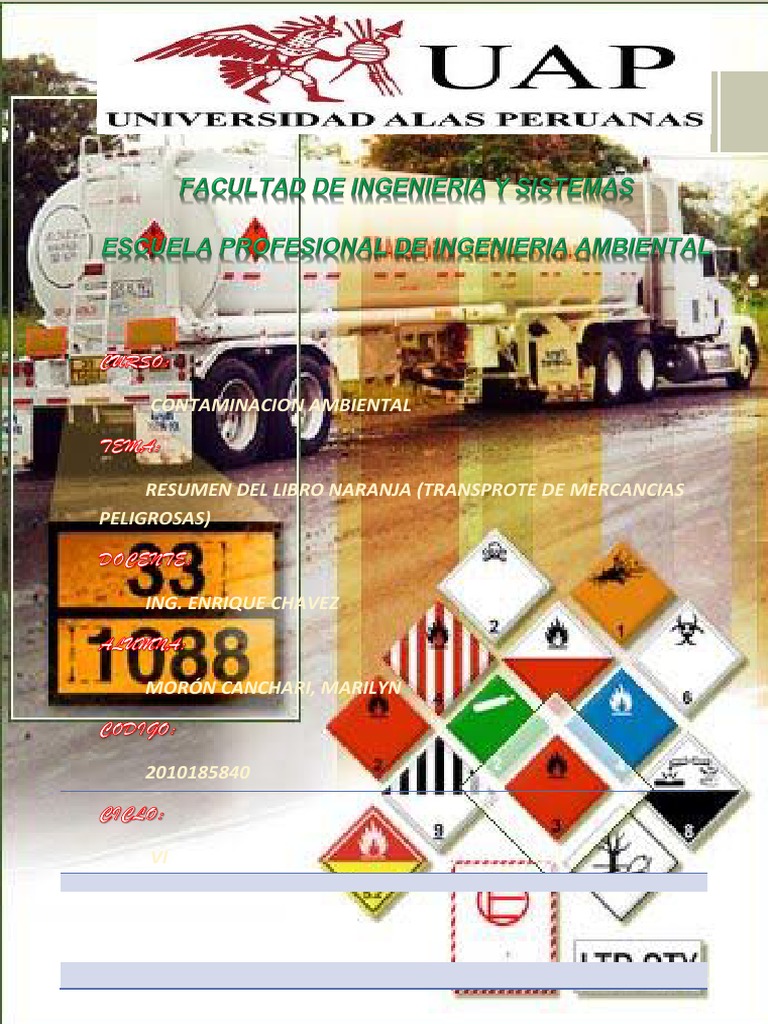 Resumen Libro Naranja | PDF | Material explosivo | Transporte