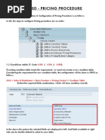 SAP MM - Pricing Procedure | PDF | Database Schema | Pricing