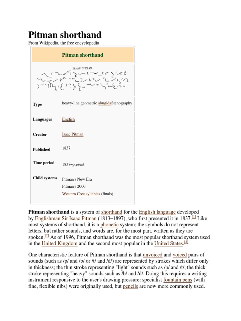 Pitman Shorthand | PDF | Phonetics | Human Voice