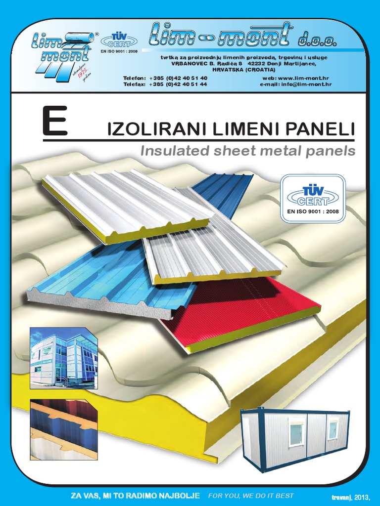 E2 - Izolirani Limeni Paneli | PDF