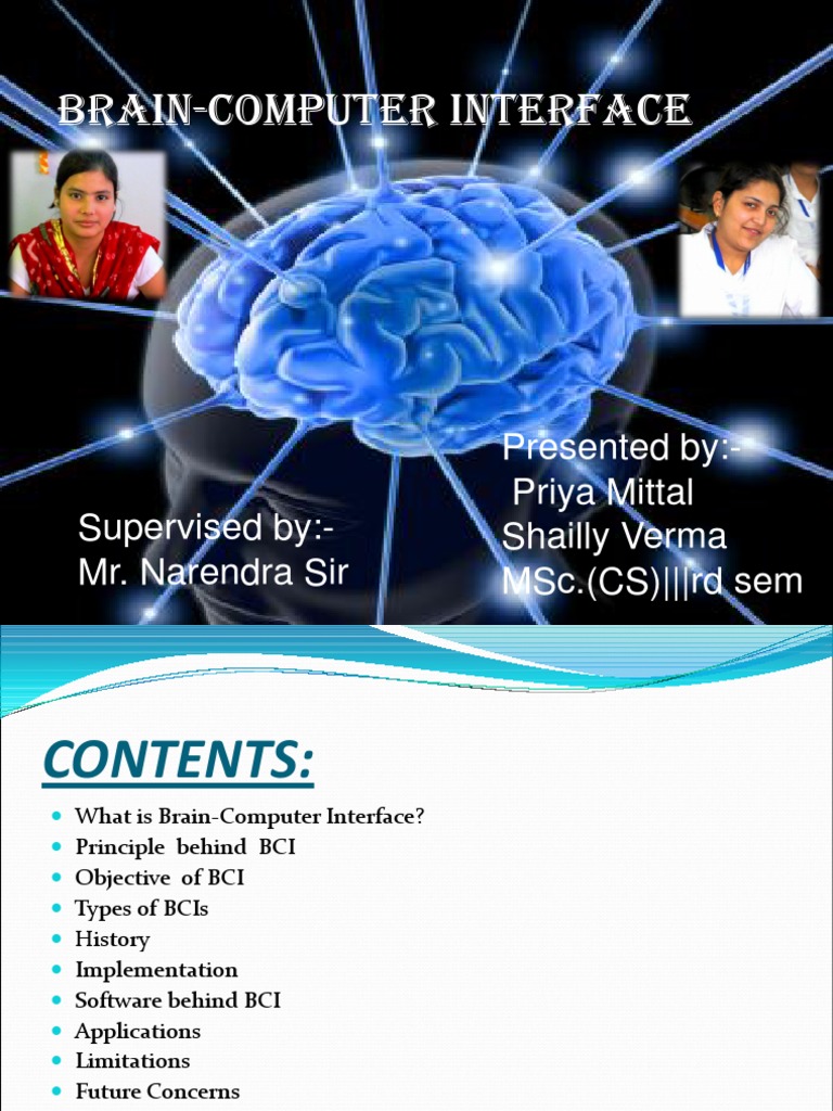 Exploring the Principles, Applications, and Future of Brain-Computer Interfaces | PDF ...