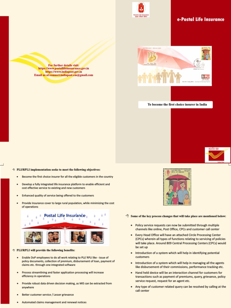 PLI Brochure of India Post | PDF | Business