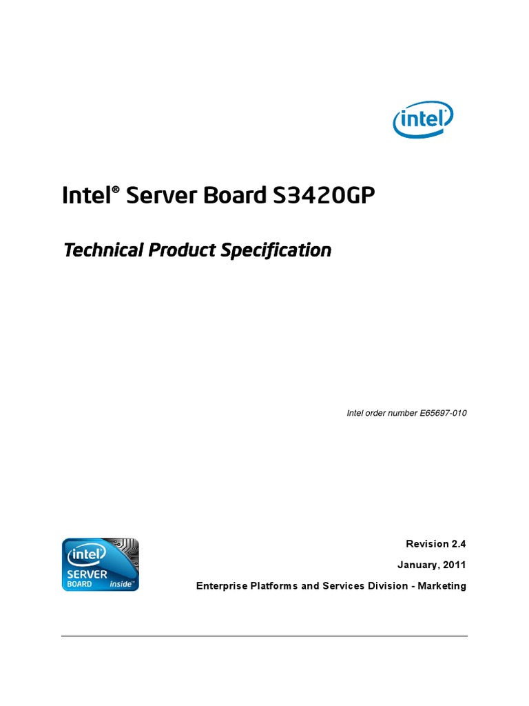 s3420gp Tps r2 4 | PDF | Bios | Microprocessor