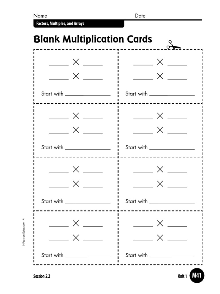 Blank Multiplication Cards-1 | PDF