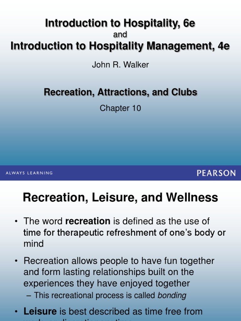 Introduction To Hospitality, 6e Introduction To Hospitality Management ...