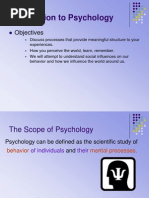 Introduction To Psychology Notes | PDF