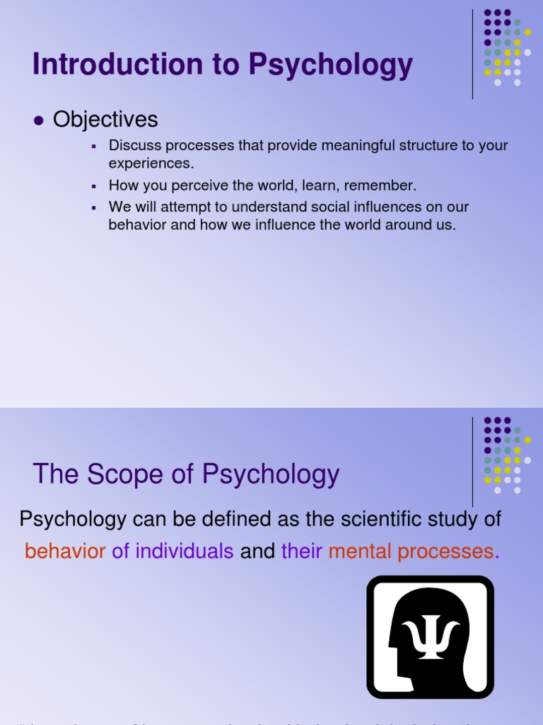 Introduction To Psychology | PDF | Behaviorism | Psychology