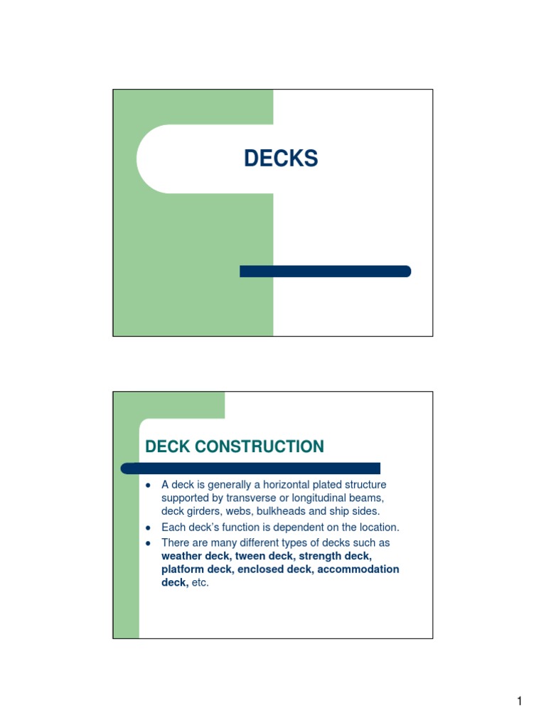 Decks: Deck Construction | PDF