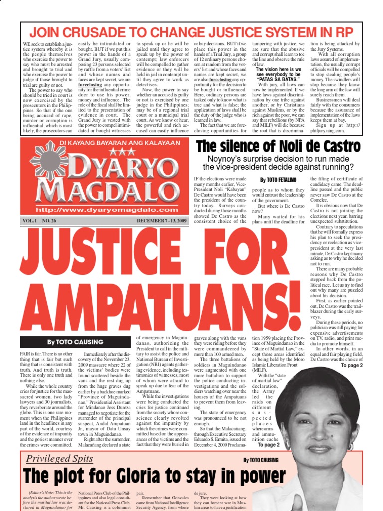 Dyaryo Magdalo Vol 26 | PDF | Marriage | Government Information