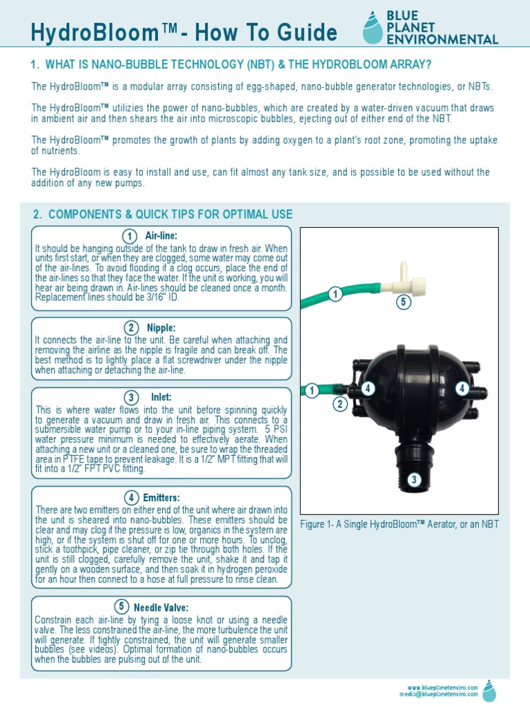 How To Guide - HydroBloom | PDF | Hydroponics | Chemistry