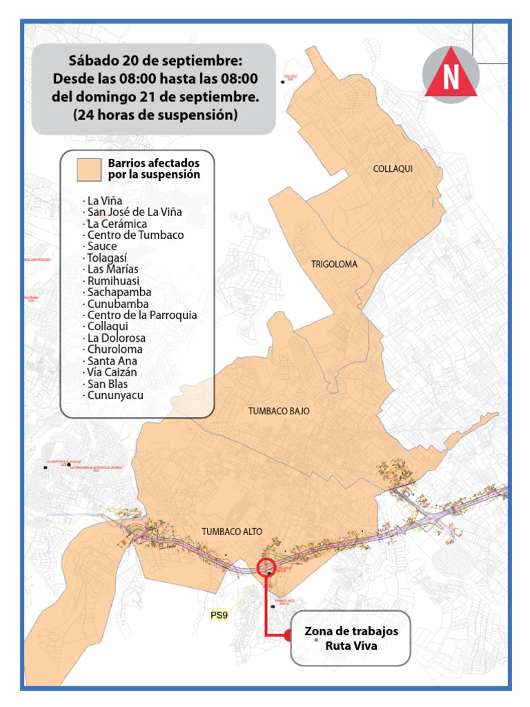 Mapa de Suspensión Tumbaco 20-09-2014 | PDF