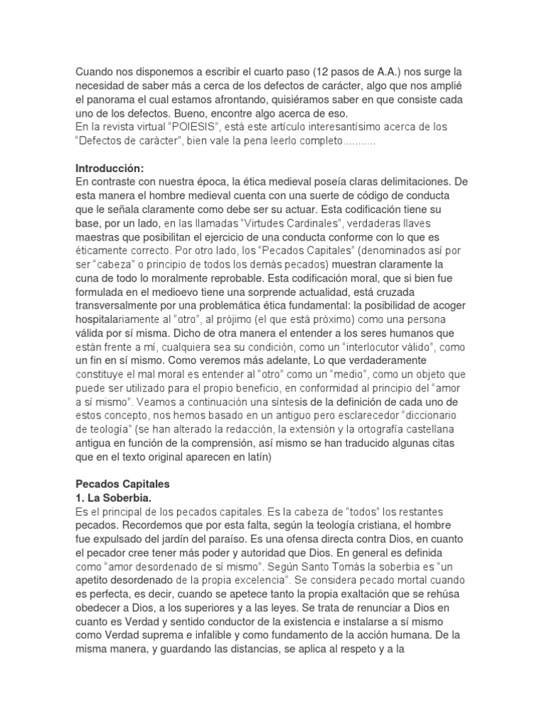 7 Defectos de Caracter | PDF | Religión y creencia | Science