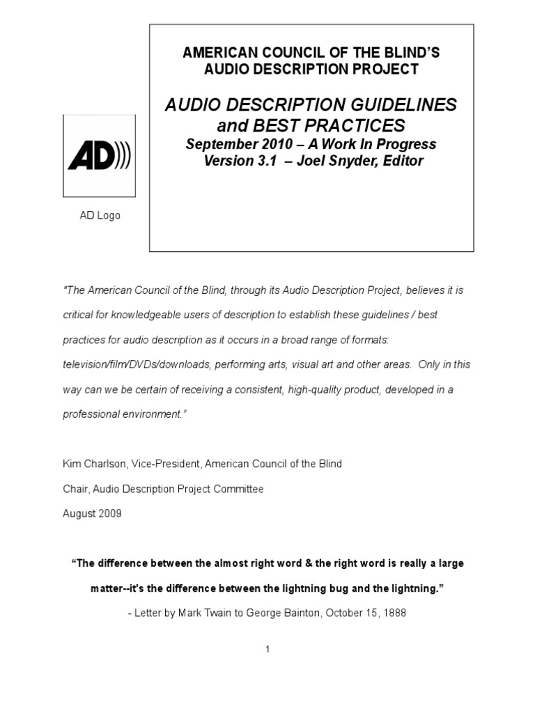 AD ACB ADP Guidelines 3.1 | PDF | Leisure