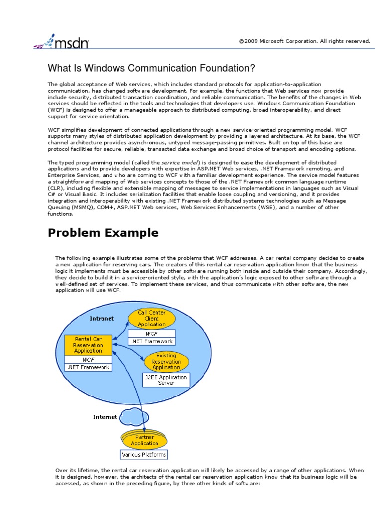 What Is Windows Communication Foundation?: Problem Example | PDF ...