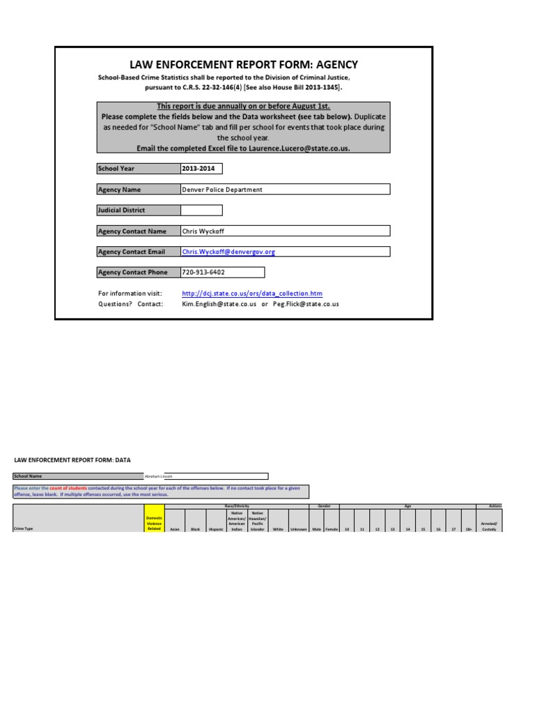 Denver Police Department School Discipline Report | PDF | Race And ...