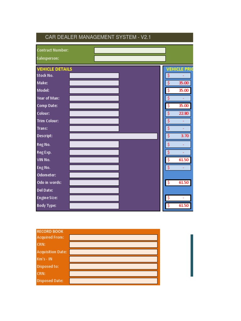 Dealer Management System v2.3.Xlsx - Getacoder | Identity Document ...