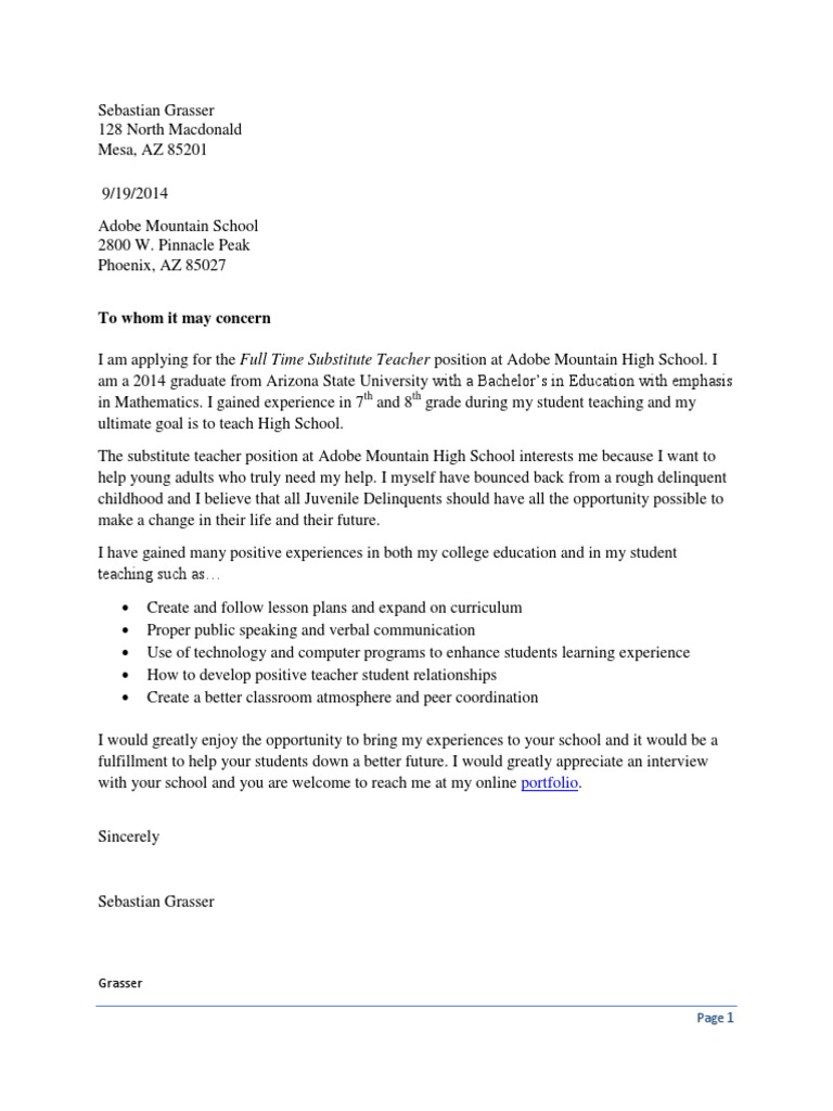 Coverletter | PDF | Career & Growth | Wellness