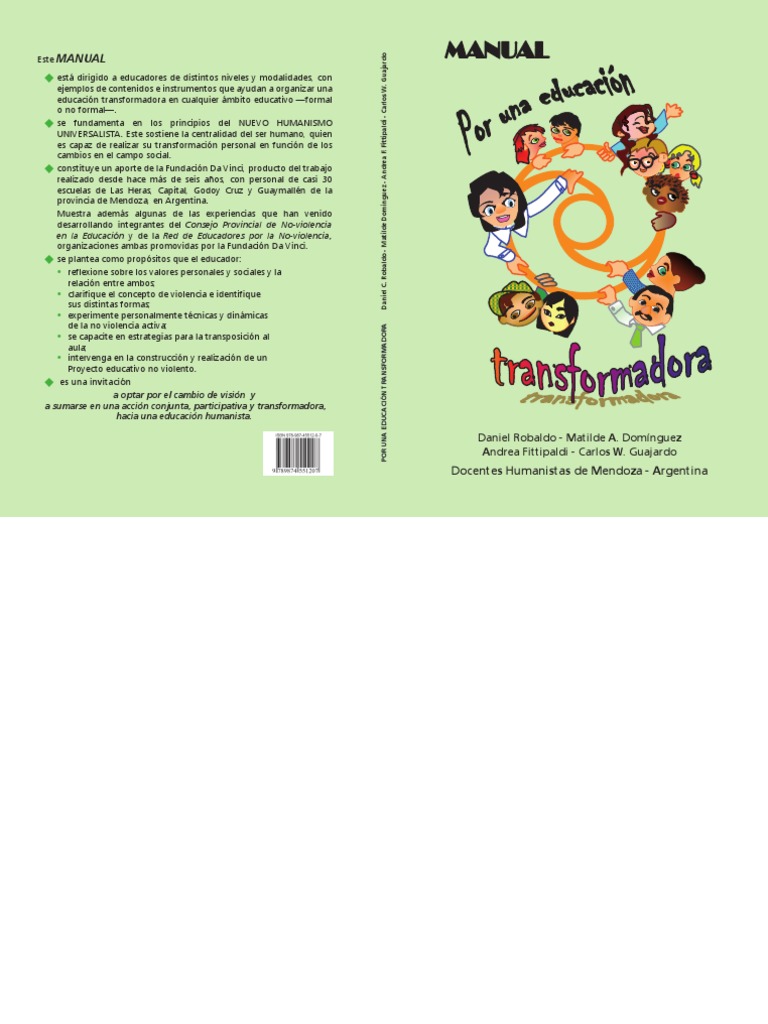 Libro Por Una Educacion Transformadora PDF | PDF | Imagen | Comportamiento