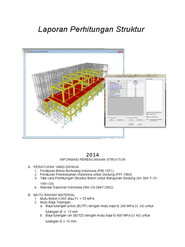 Contoh Laporan Struktur Rumah Tinggal 2 Lantai Untuk Imb Ide Kreasi ...