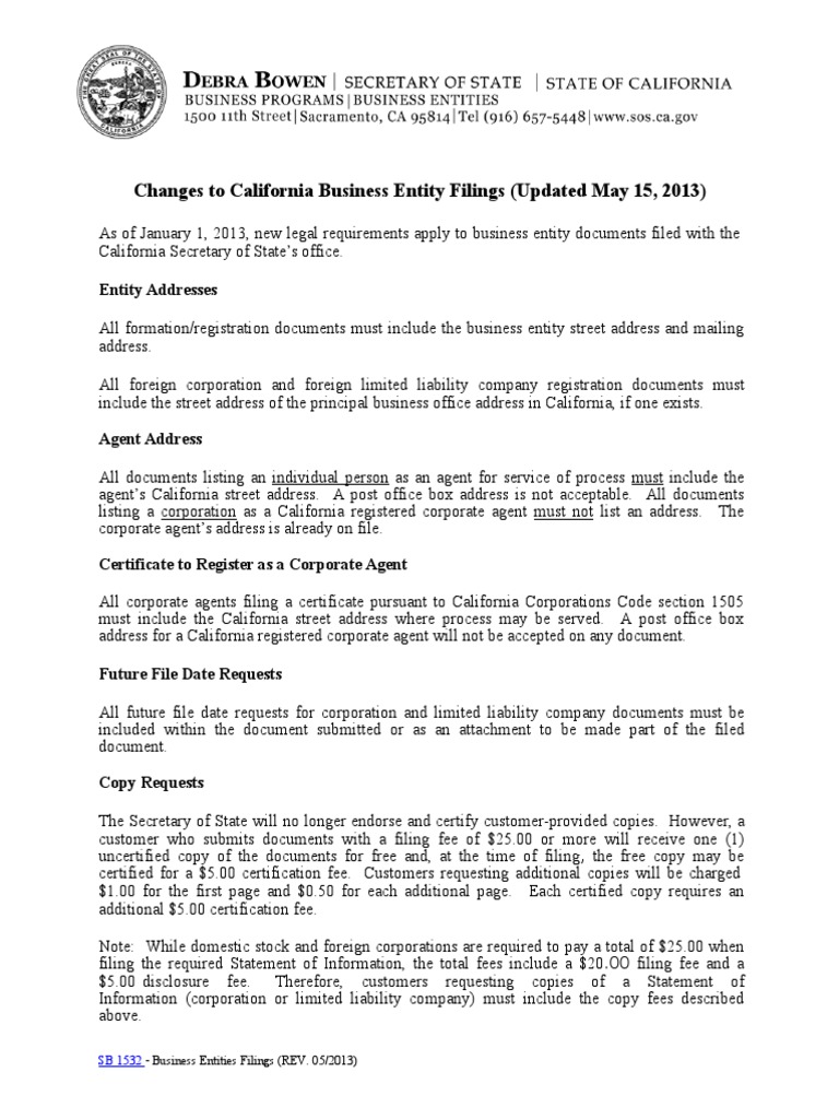 Statement by Unincorporated Association Ua-100 | PDF | Address ...