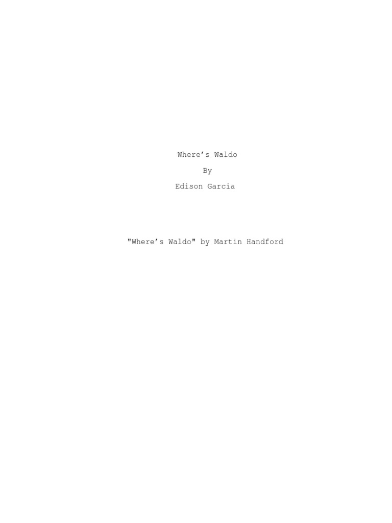 Wheres Waldo | PDF