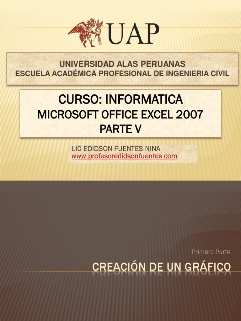Excel 2007 Parte V Graficos - 2014-2c Ingenieria Civil | PDF ...