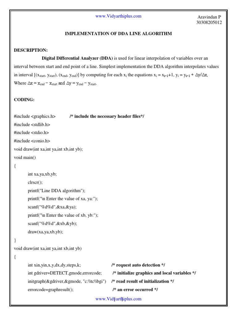 CS Computer Graphics Lab Manual | PDF