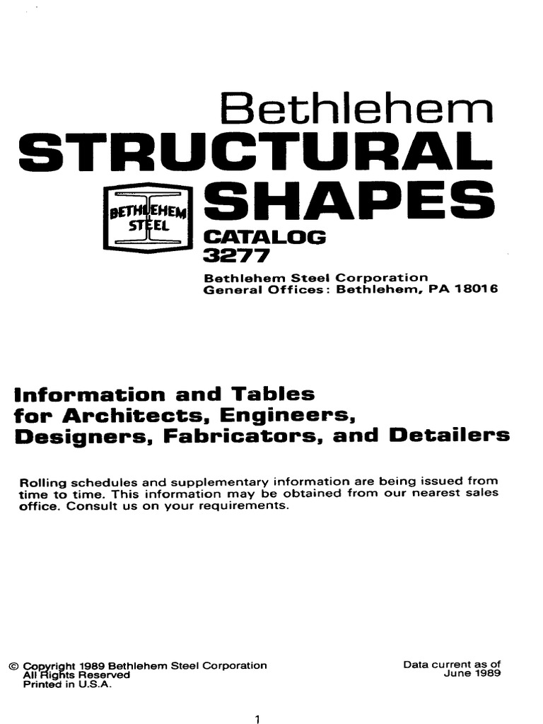 Aisc Structural Steel Shapes | PDF
