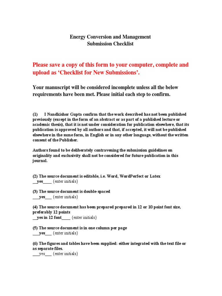 ECM Checklist | PDF | Written Communication | Computing And Information ...