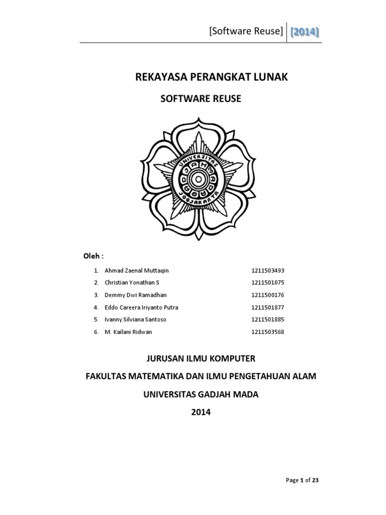 Tugas Tentang Software Reuse | PDF