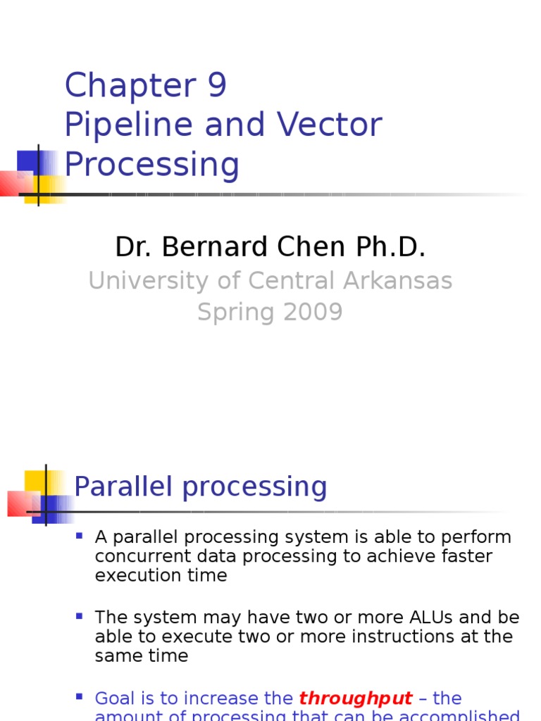 Vector Processing and Pipelining | PDF | Parallel Computing | Central Processing Unit