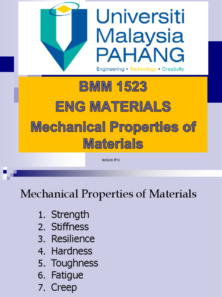 Eng Mat Chapter 3 | PDF | Fracture | Deformation (Engineering)