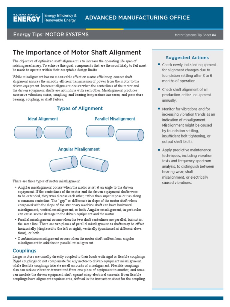 4 - The Importance of Motor Shaft Alignment | PDF | Mechanical ...