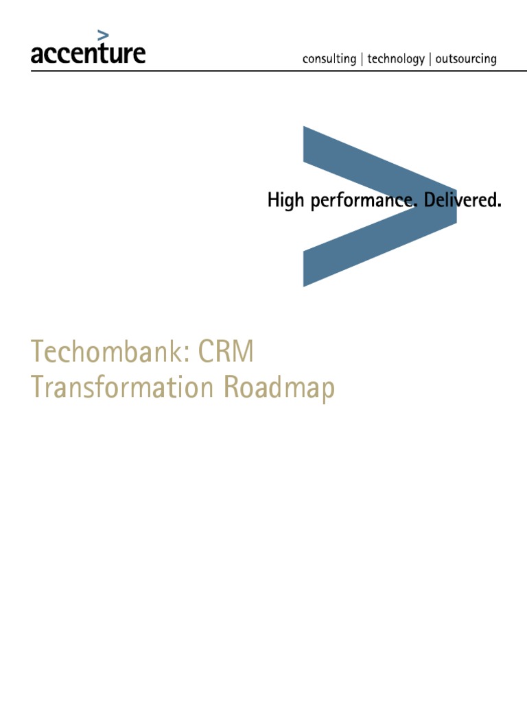 Accenture Techombank CRM | PDF | Customer Relationship Management | Banks