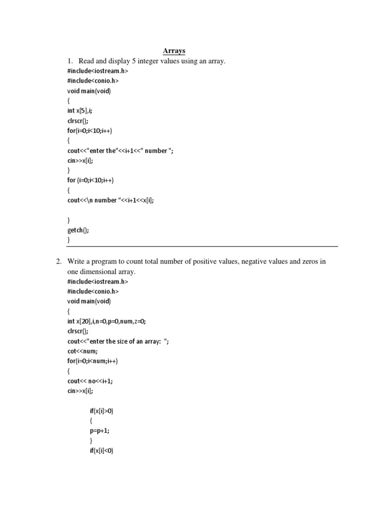 Arrays Pointers Pdf Integer Computer Science Pointer Computer Programming