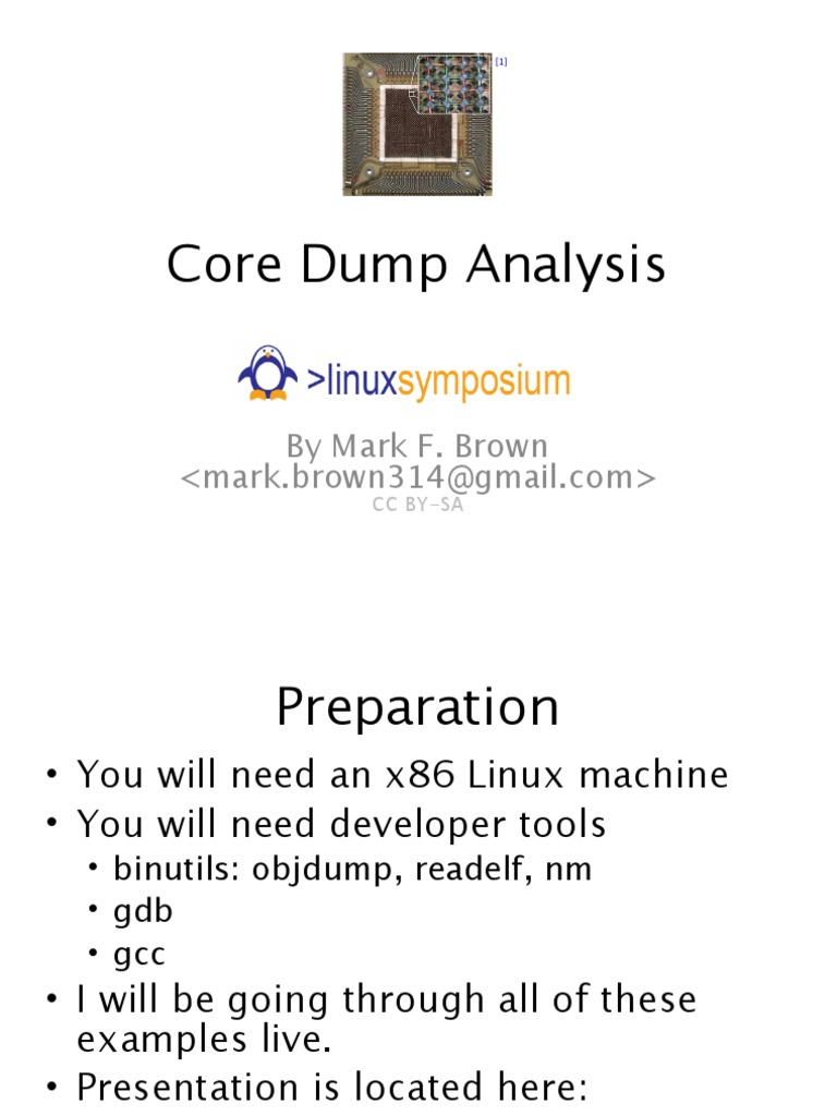 Core Dump Analysis Library Computing Computer Data