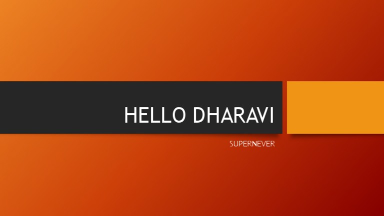 Hello Dharavi | PDF