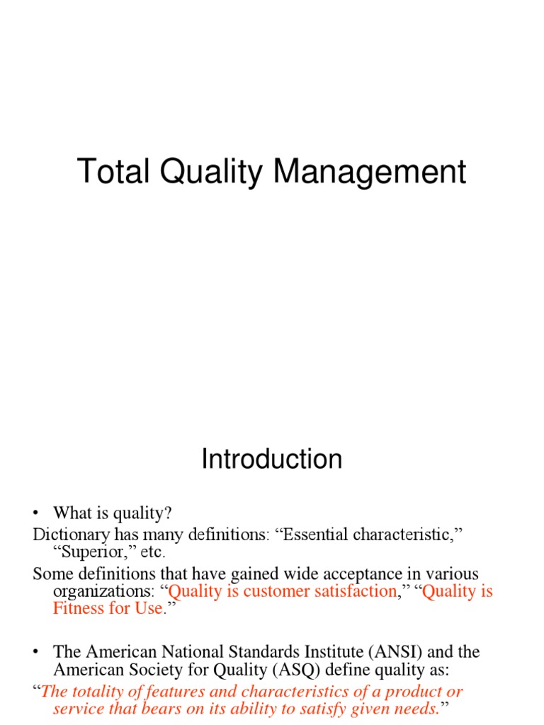 Define Quality | PDF | Customer Satisfaction | Quality (Business)