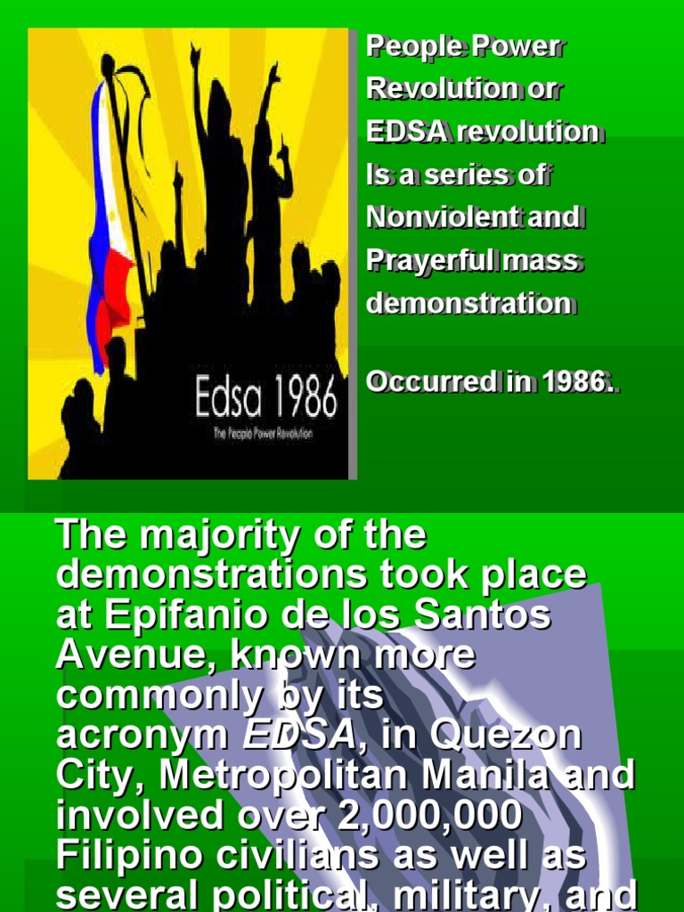 EDSA Revolution: Meaning and History | PDF | History