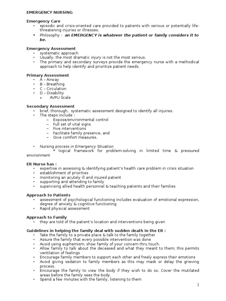 Emergency Nursing | PDF | Emergency | Health Care