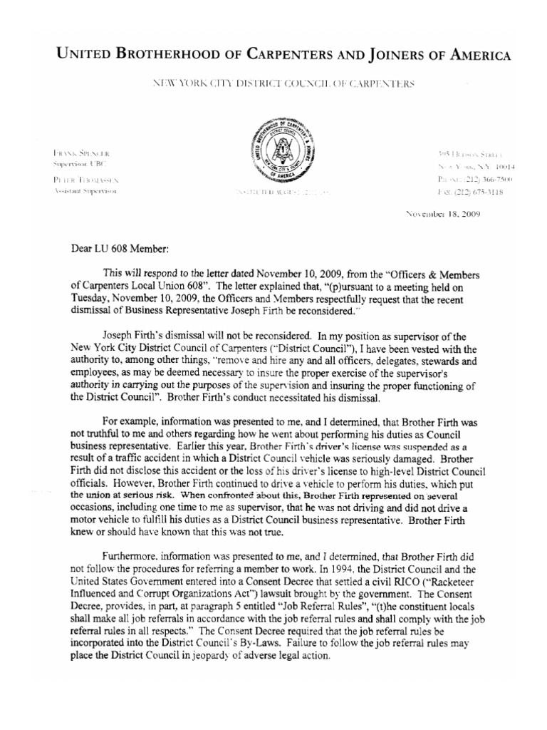 Spencer Letter | PDF