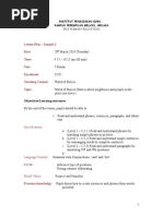 Lesson Plan Template CELTA | PDF