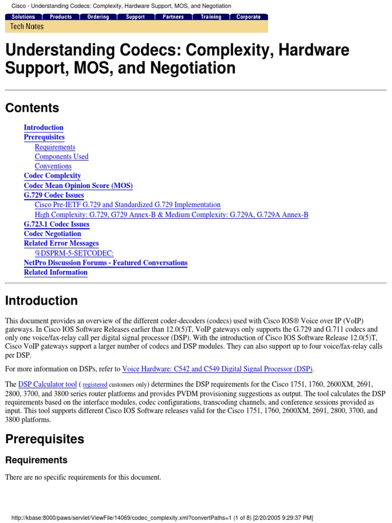 Understanding Codecs: Complexity, Hardware Support, MOS, and ...