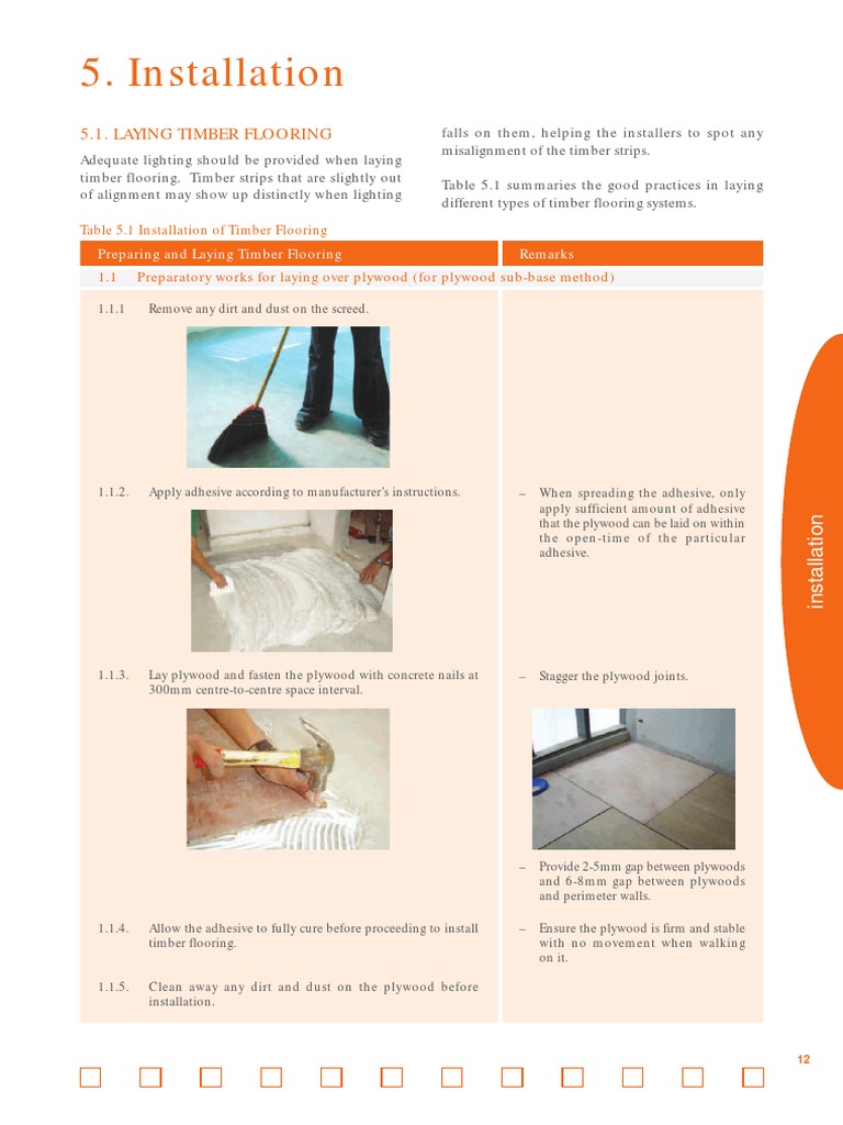 Timber Flooring Installation Guide | PDF | Lumber | Flooring