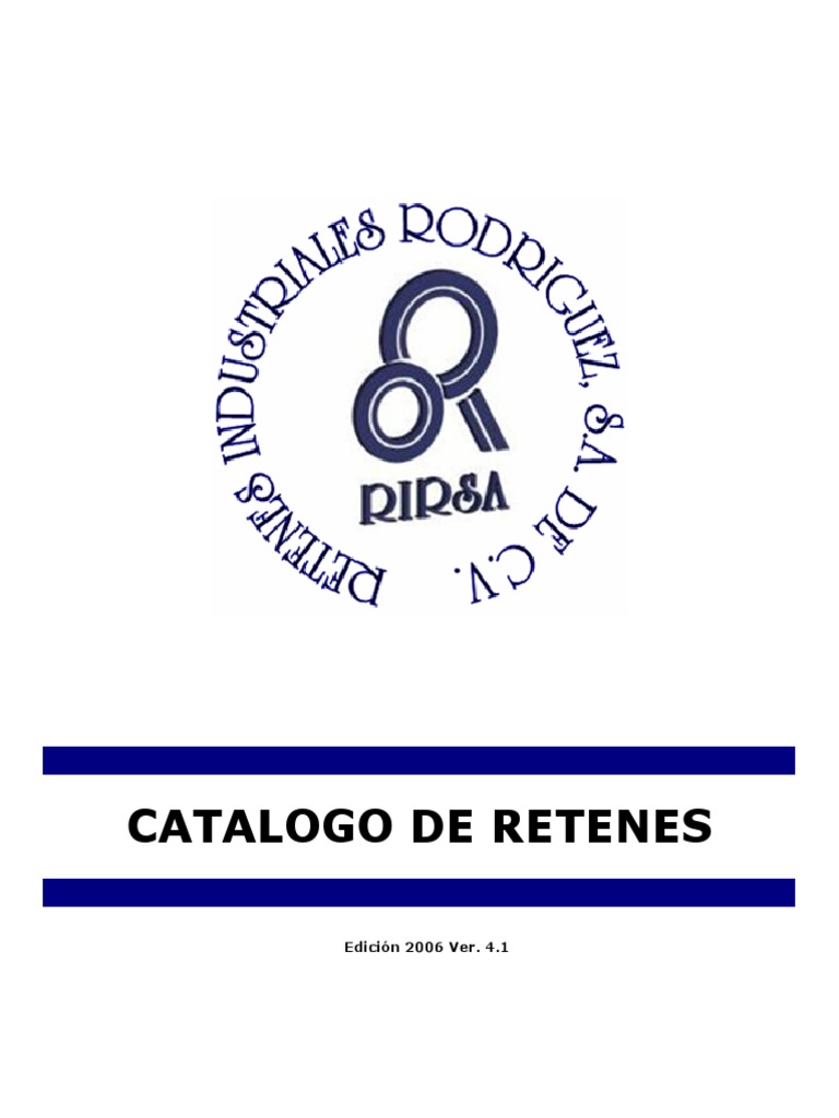 Catalogo Retenes | PDF