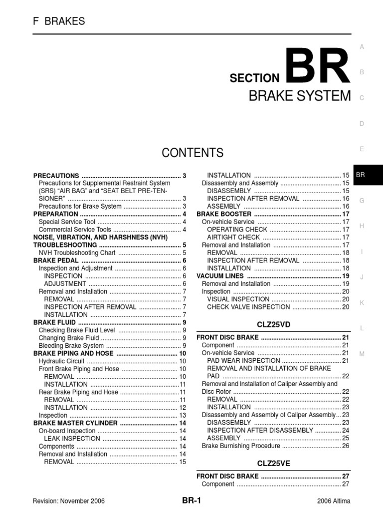 Brake System: Section | PDF | Airbag | Brake