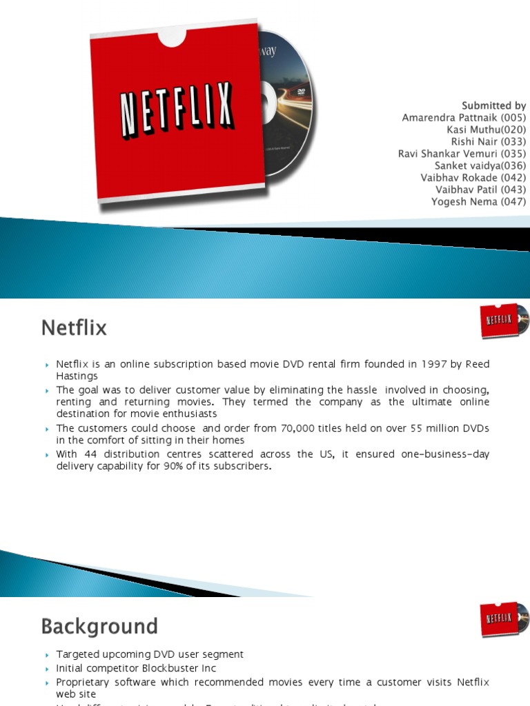An Analysis of Netflix's Evolution from DVD Rental Firm to Global ...